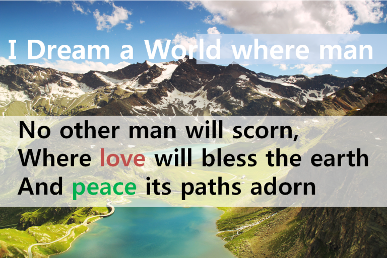 Langston Hughes(1902~1967) 'I Dream a World' : Of such I dream, My ...