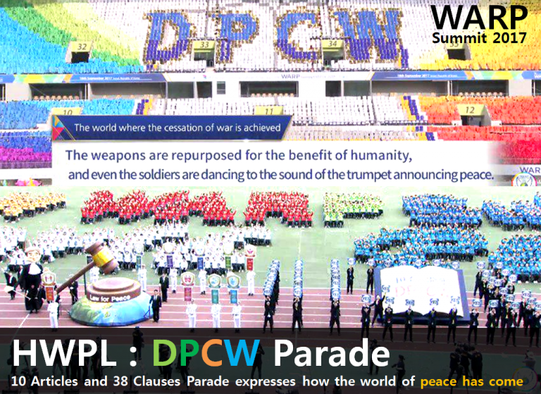 HWPL's Solution : Peaceful DPCW Parade - A STEP TOWARDS PEACE