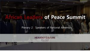 African Leaders of Peace Summit : Speakers of National Assembly #2 - A ...