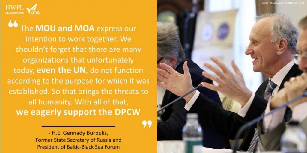 HWPL peace quotes with Man Hee Lee #2 - A STEP TOWARDS PEACE