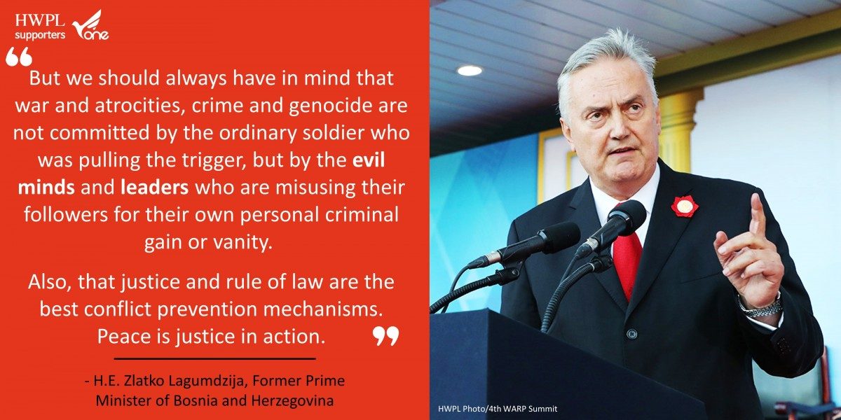 HWPL peace quotes with Man Hee Lee #3 - A STEP TOWARDS PEACE